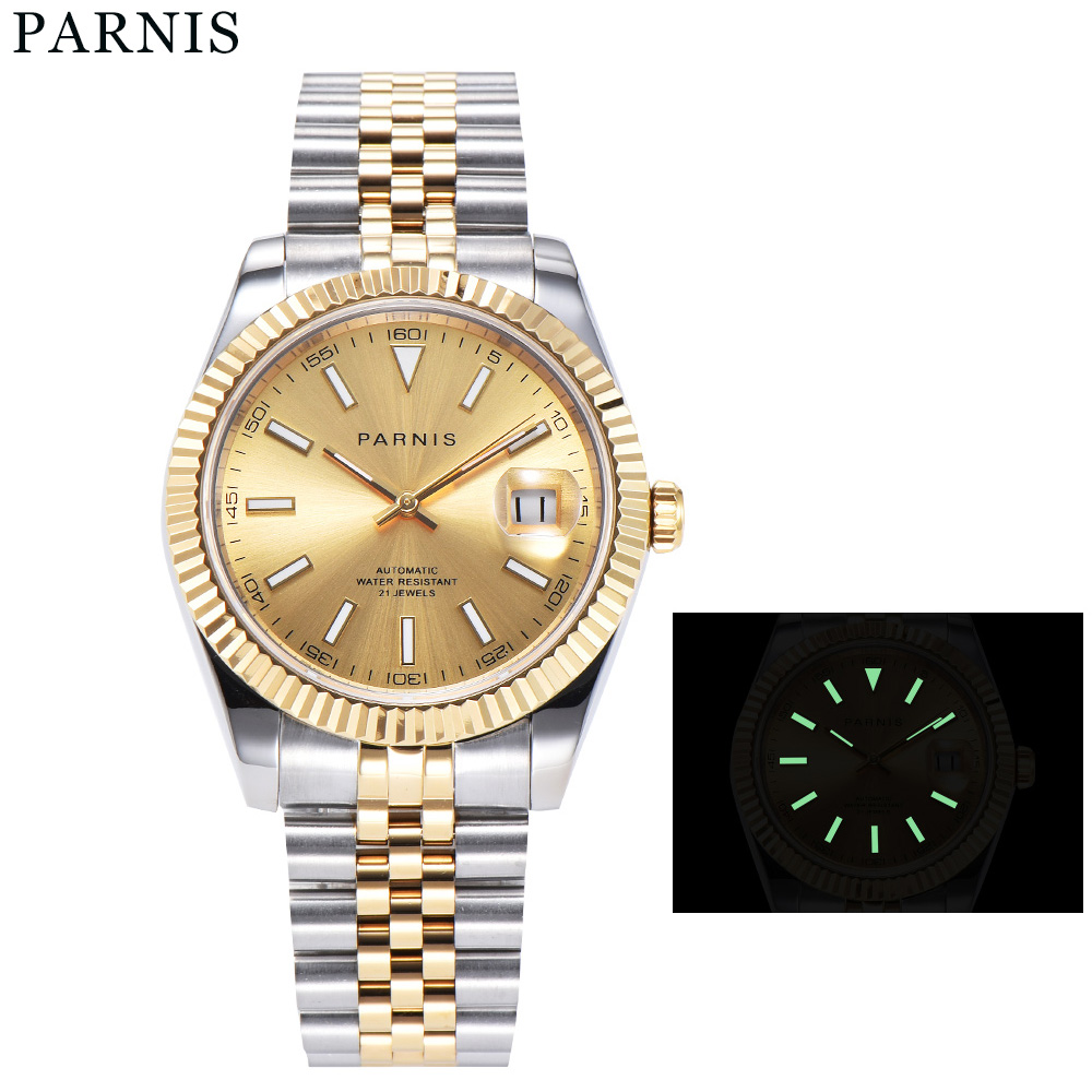 Panirs 39.5mm Stereosc Bezel Elegant Luminous Marker Miyota Automatic ...